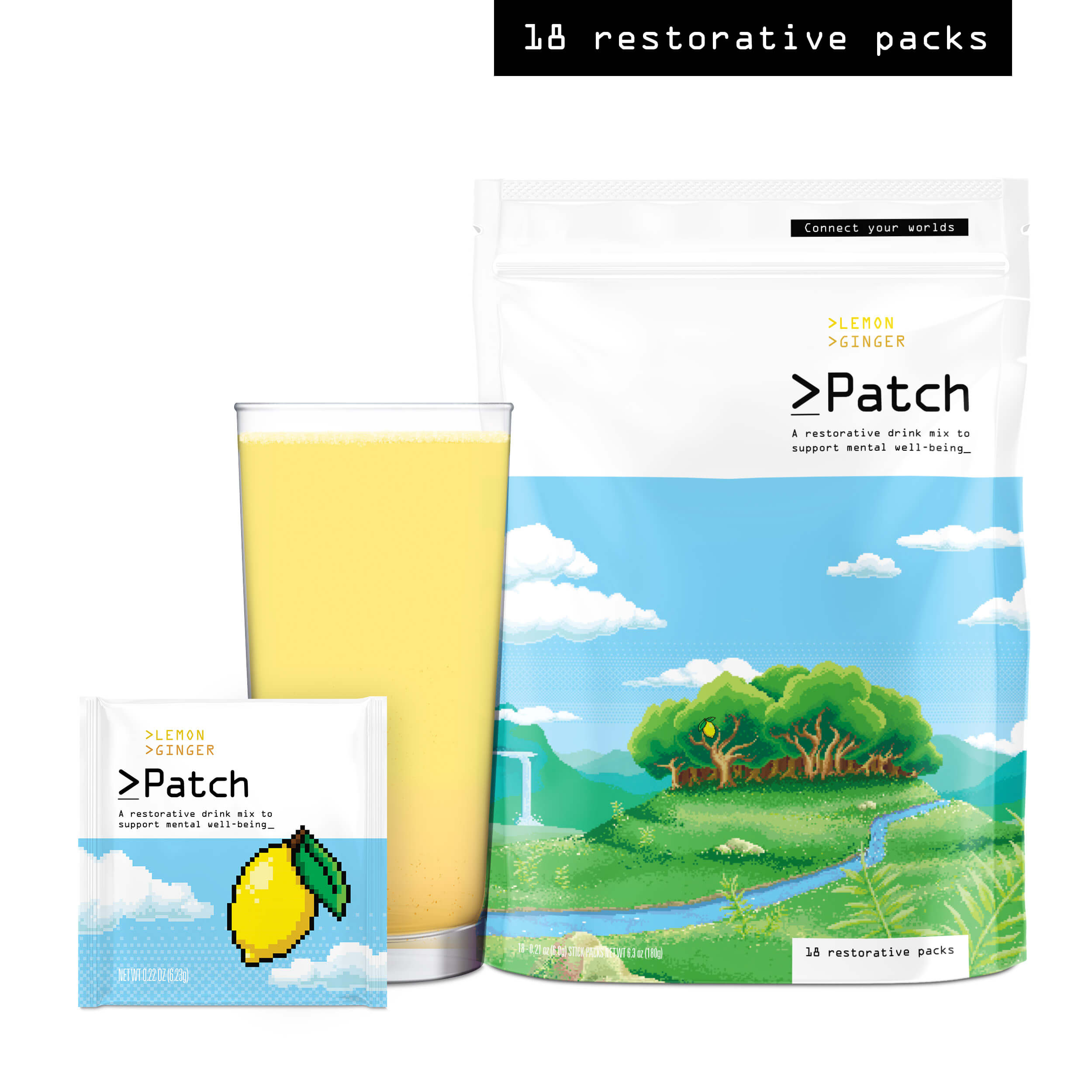 Patch Lemon Ginger Drink Mix