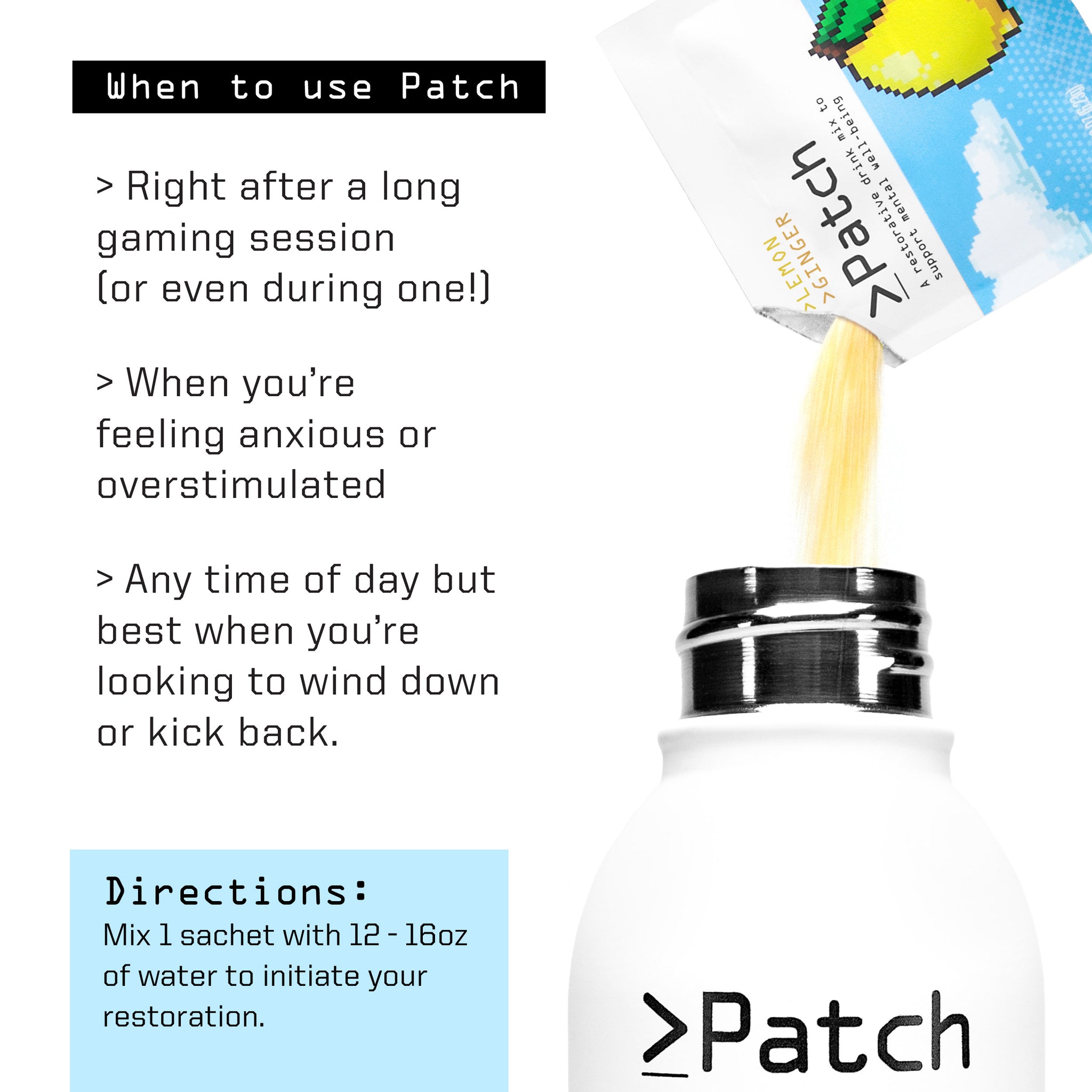 Patch Lemon Ginger Drink Mix